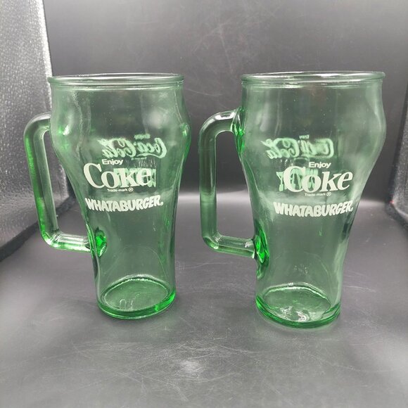 Coca Cola | Dining | 2 Vintage 98s Coke Cocacola Whataburger Cowboy ...